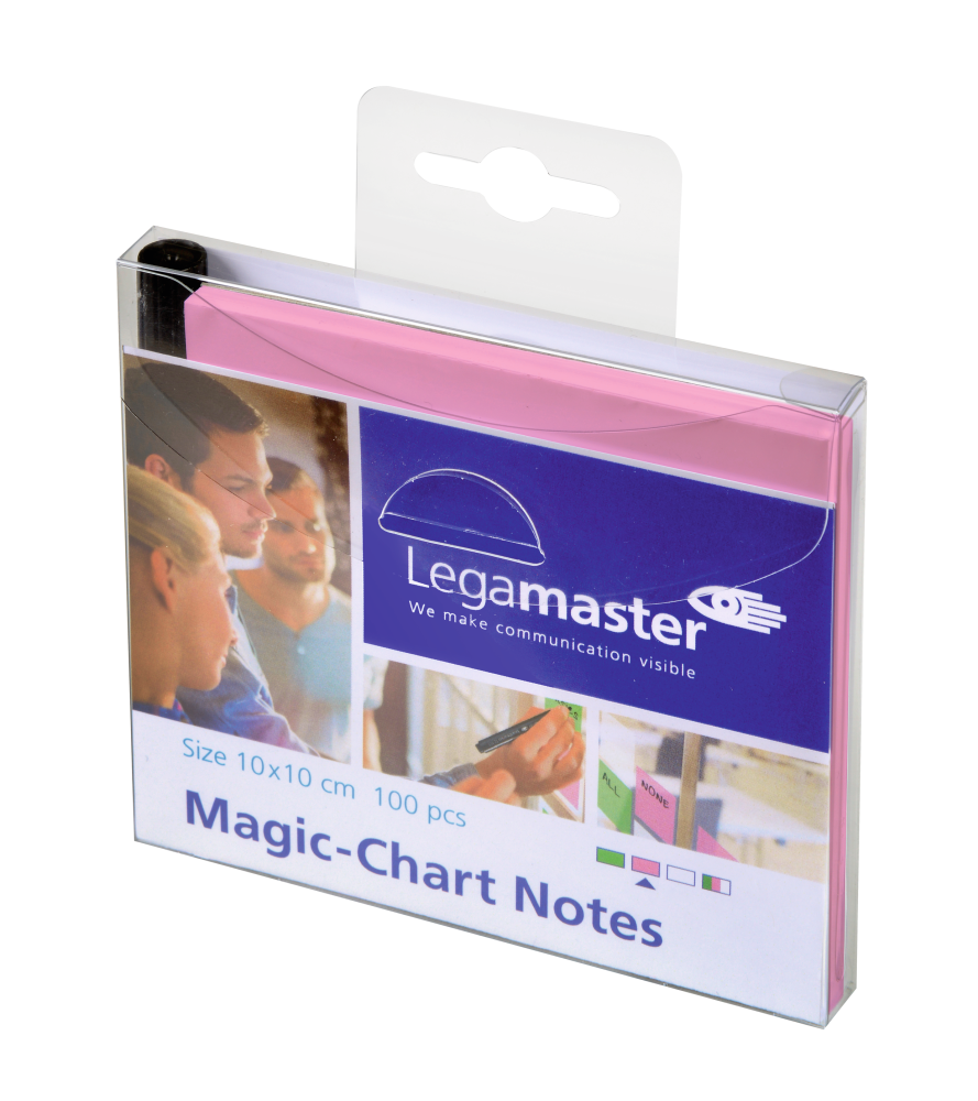 KARTECZKI MAGIC CHART RÓŻOWE 100 ARK. 10x10cm LEGAMASTER | | Displayshop.pl